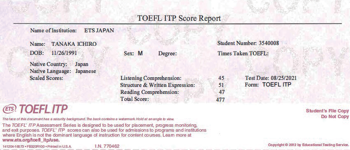 TOEFL ITP